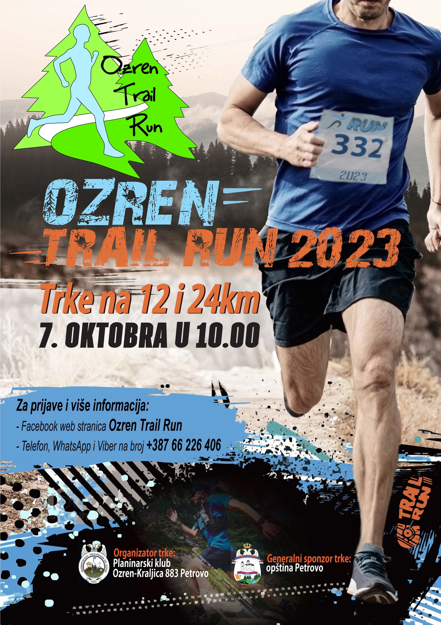 1. OZREN TRAIL RUN: Trke na 12 i 24km na rasporedu 7. oktobra 2023 ...